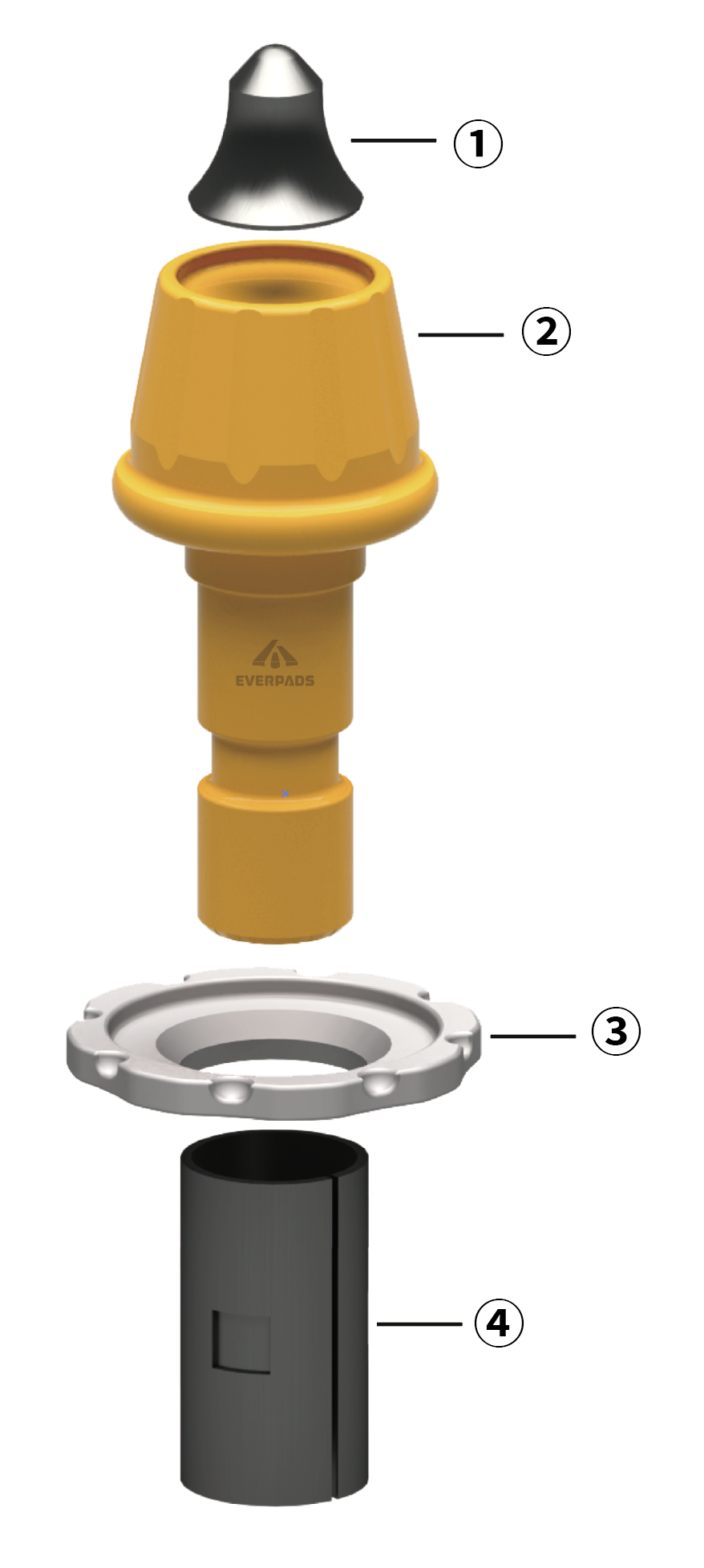 EVERPADS Road Milling Teeth for Cold Planer
